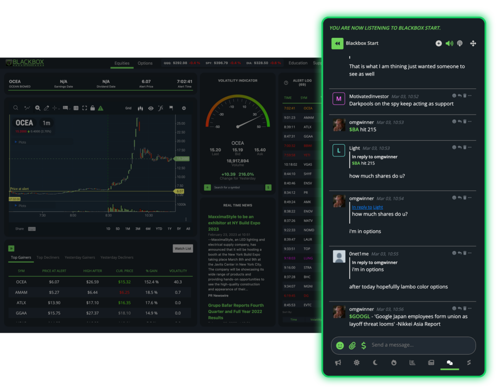 Features - BlackBoxStocks